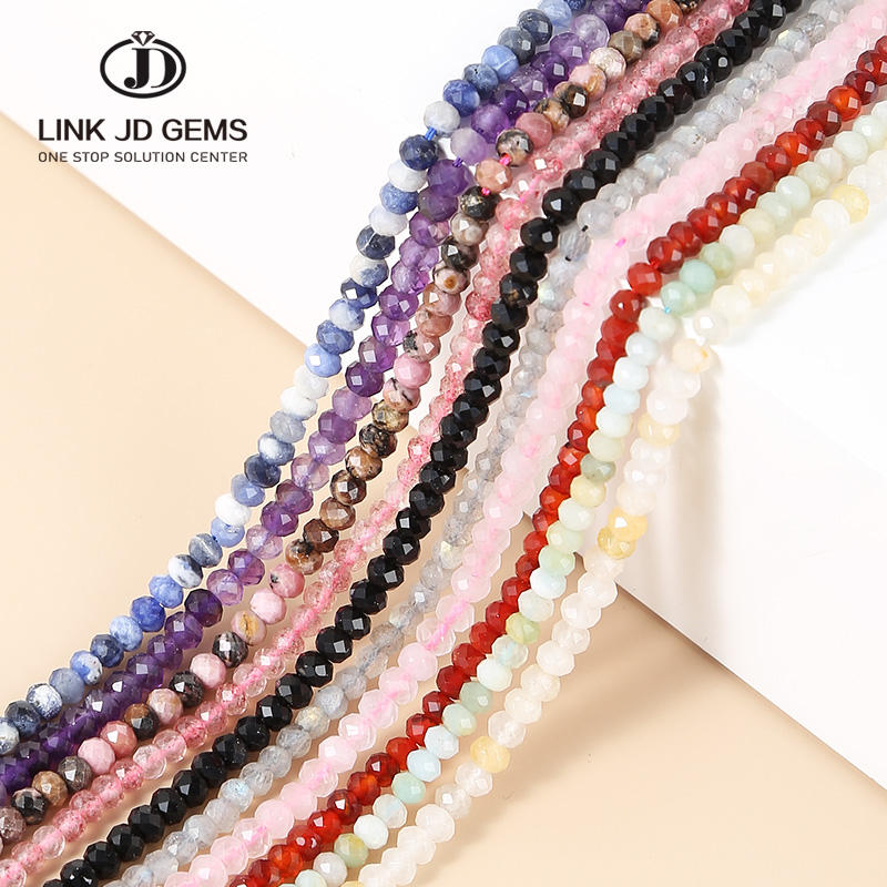 Wholesale Gemstone Beads In Bulk Natural Stone Faceted Abacus Beads For ...