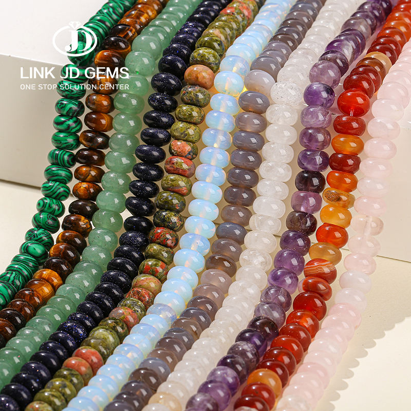 Loose Gemstone Wholesale natural/synthetic spacer abacus colorful gem ...