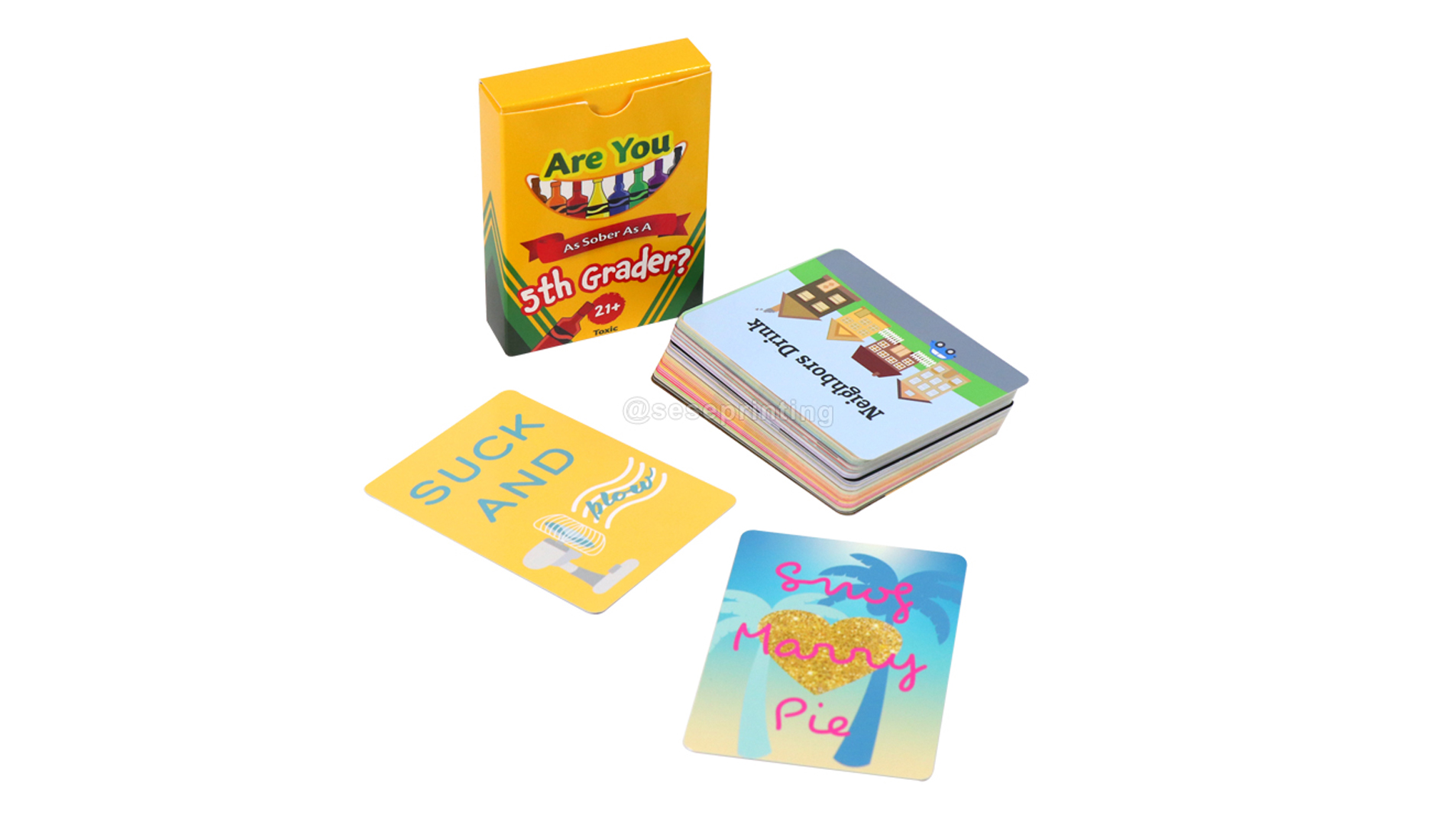 Custom Playing Card Printing Educational Kids Children Flashcard Words ...