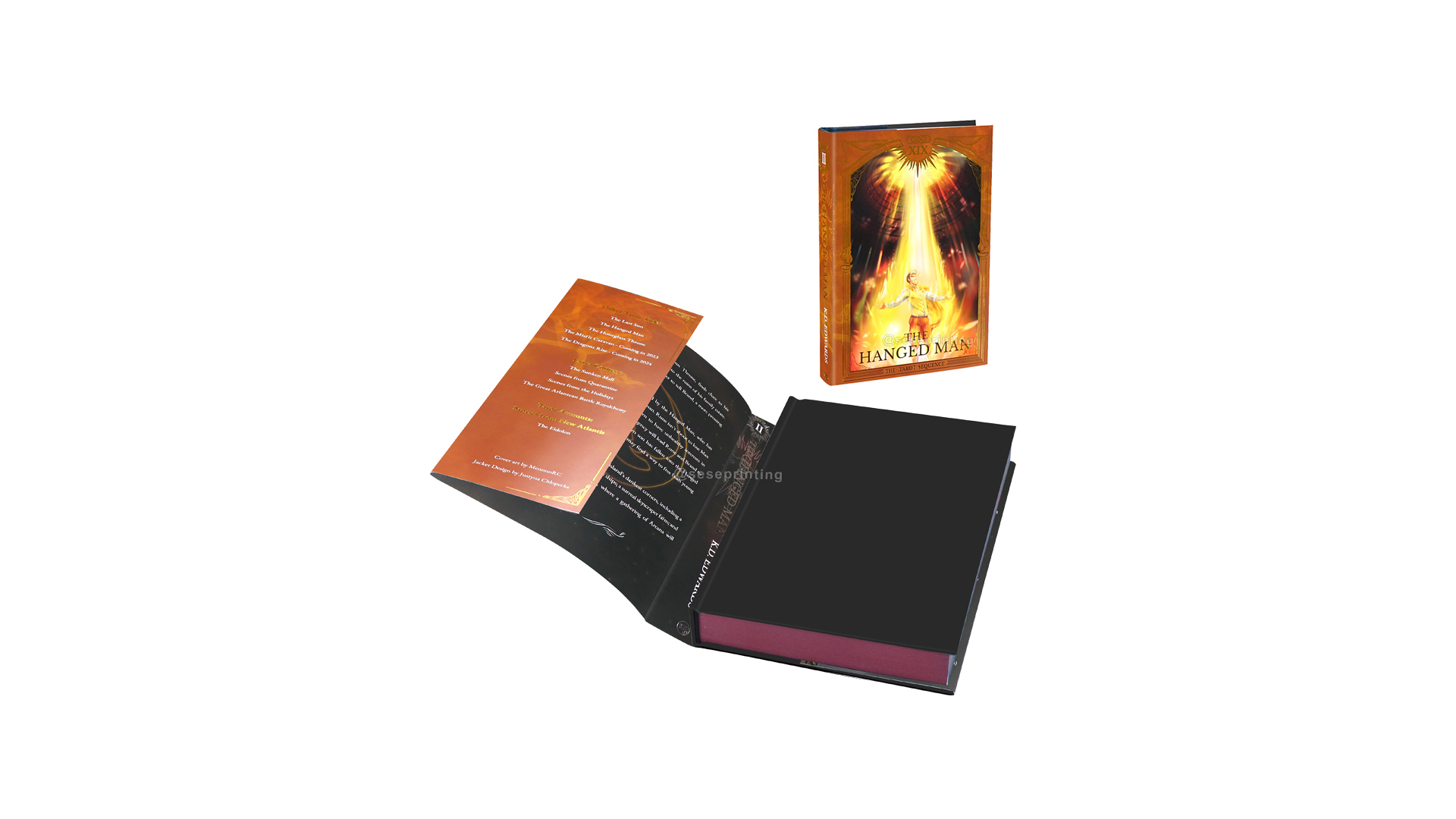 Custom Offset Printing Cover Dust Jacket Luxury Hardcover Book Cover
