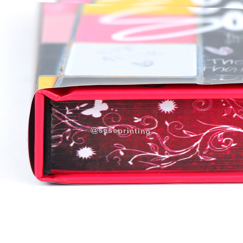 Custom Luxury Sprayed Edges Book Hardcover Book Printing On Demand