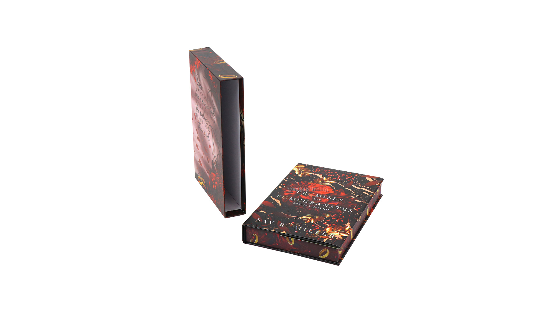 Luxury Sprayed Edges Book Hardcover Book Printing with Slipcase