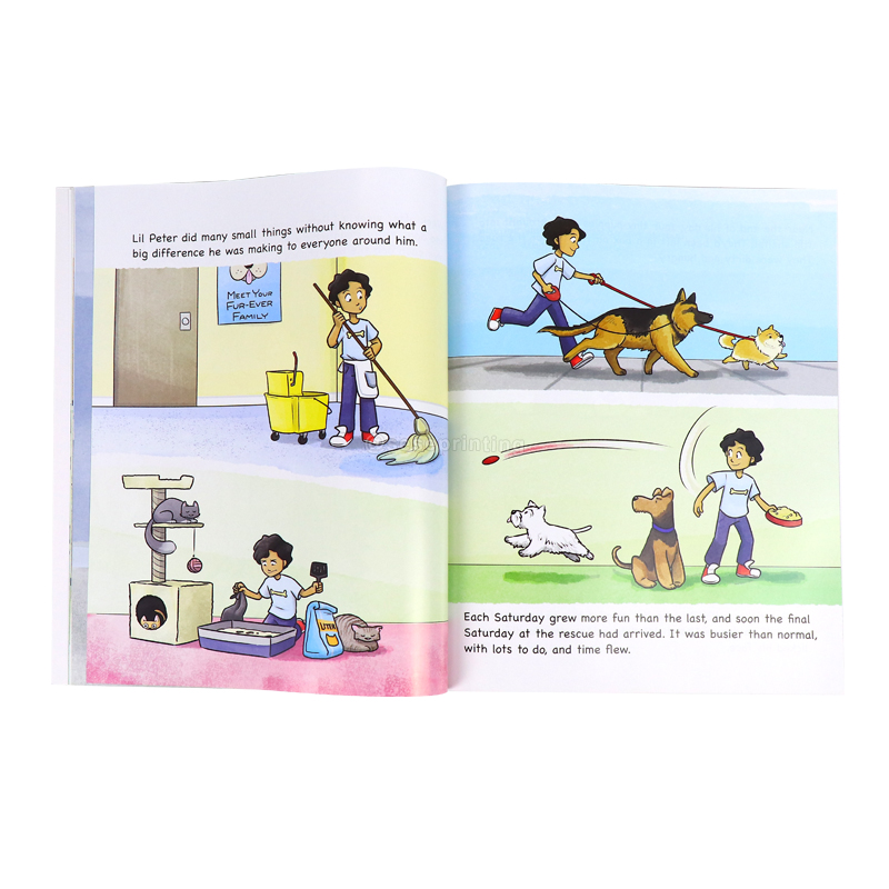 Paperback Book Printing Services Custom Kids Illustration Book | SeSe ...