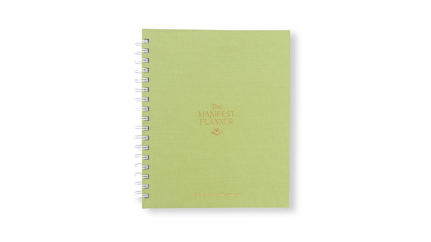 Fabric Journal Notebook Spiral Spiritual Manifest Planner Printed ...