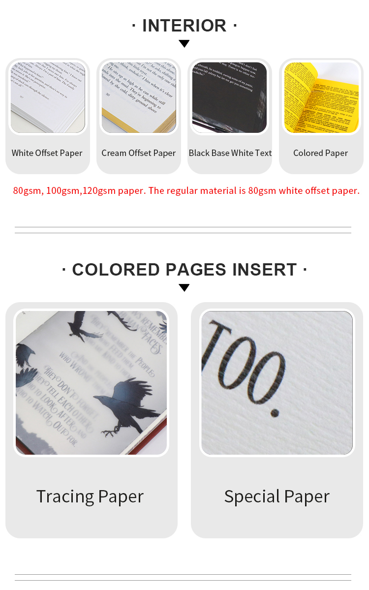 Sprayed Edge Hardcover Book Embossed Cover Book Novels Printing | SeSe ...