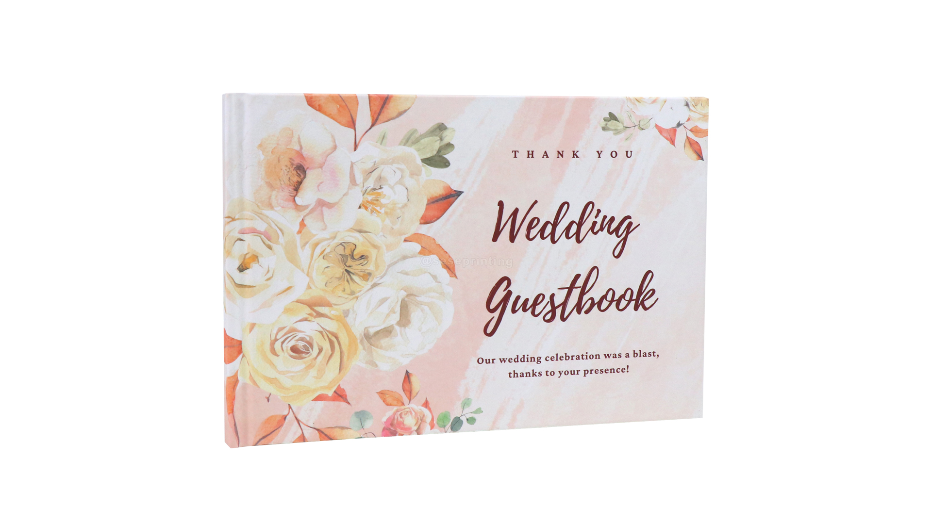 Custom Hardcover Wedding Guest Book Printing Wedding Memory Book | SeSe ...