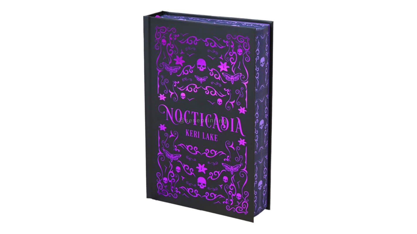 Custom Special Edition Hardcover Book Printing Purple Sprayed Edge ...