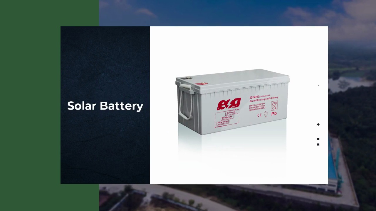 ESG Battery Manufacture Top Vrla Storage 12v 200AH Solar Wind System ...