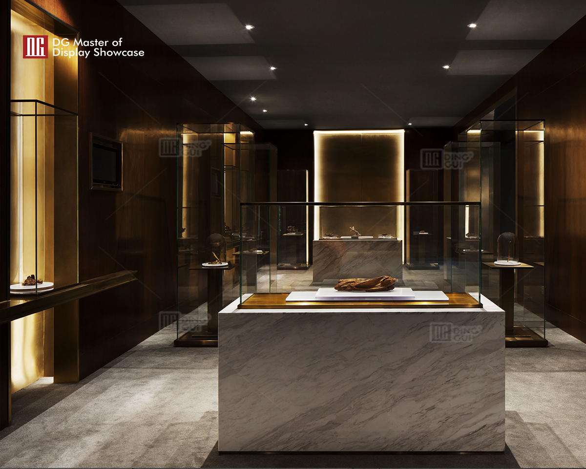 DG Showcase High End Museum Science Exhibit Display Cases Safety Glass ...