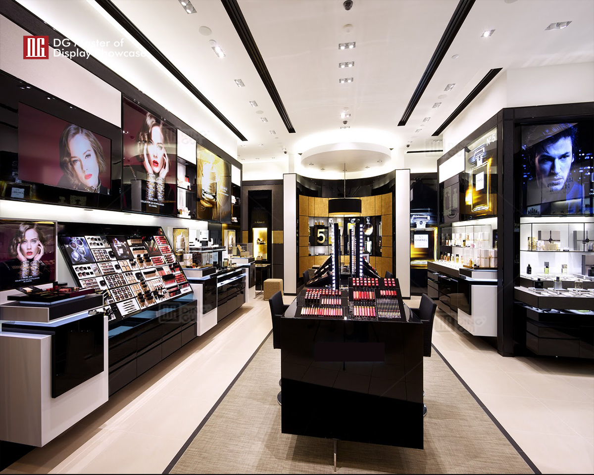Custom Perfume Kiosk for Retail Cosmetics Shop | DG Display Showcase