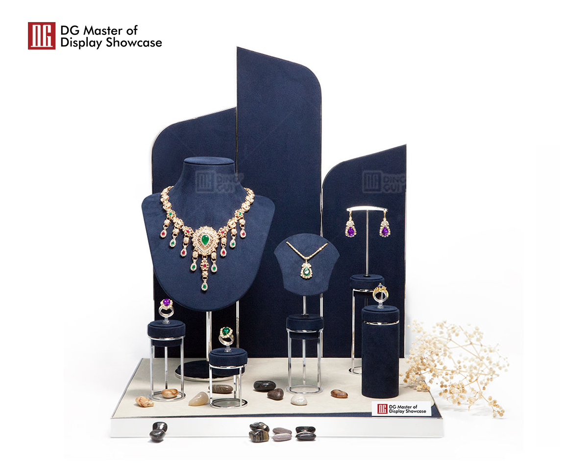 DG Showcase Luxury ring display tray earring display stand pendant ...