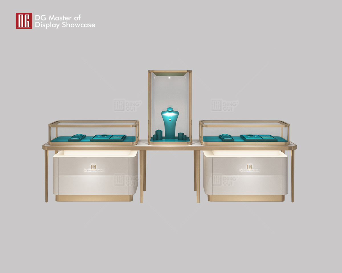 DG Showcase Jewelry Display Cases Portable Tabletop Cabinet For Sale