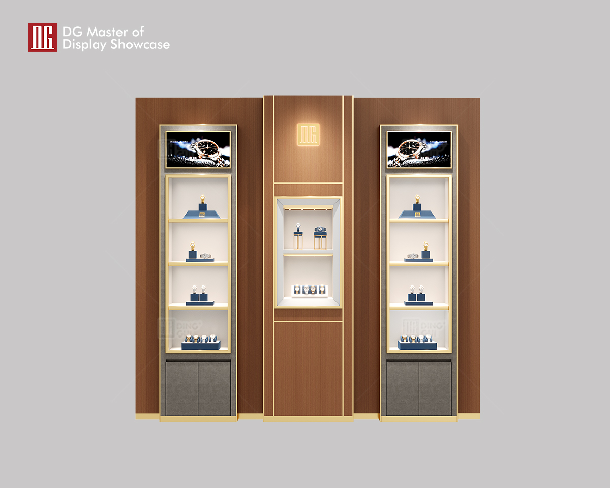 DG customized high-end luxury watch wall display showcase | DG Display ...