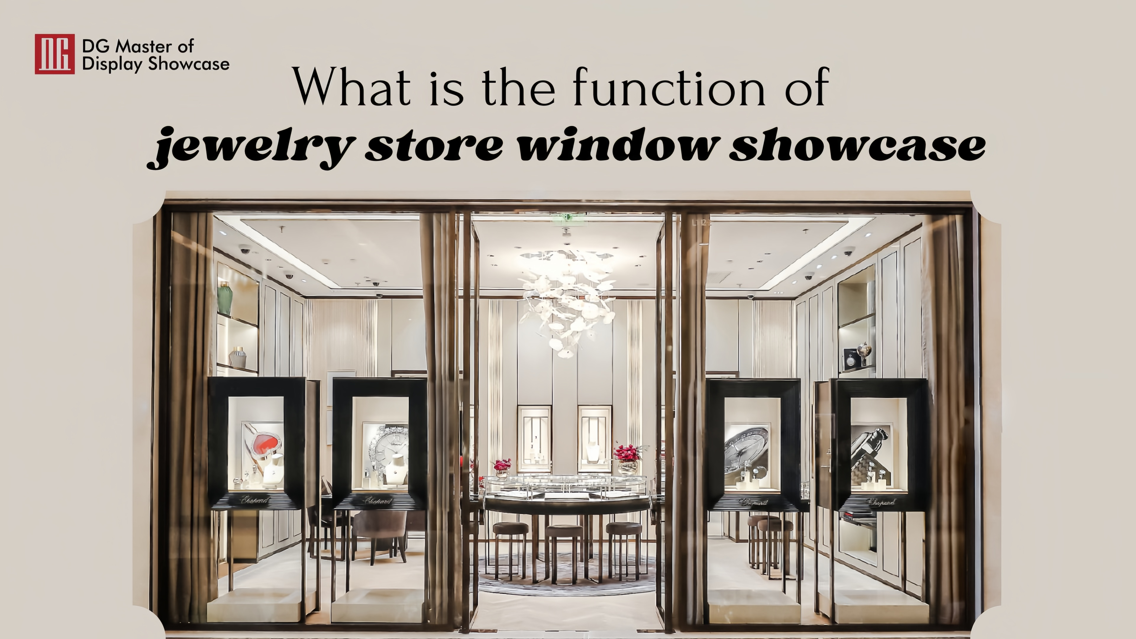 What is the function of jewelry store window showcase？ | DG Display ...