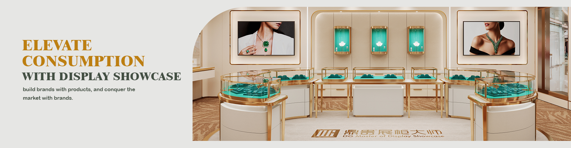 Custom Jewelry Showcase Manufacturers | DG Jewelry Showcase Wholesale