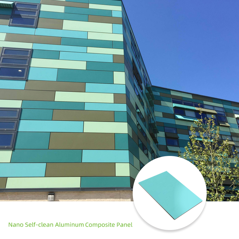 Nano self cleaning aluminum composite panel