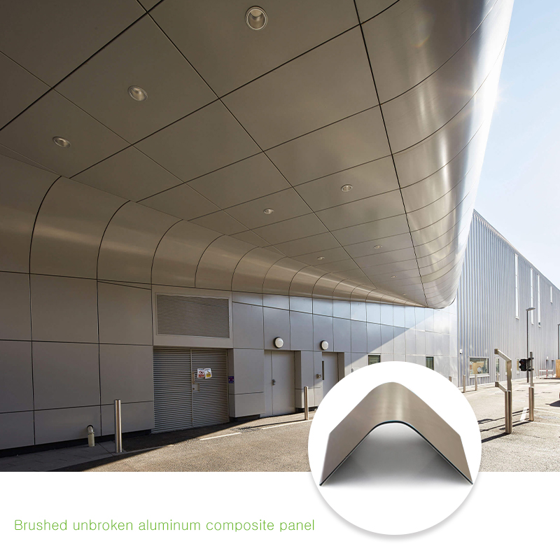 Brushed Finished Unbroken Core Aluminum Composite Panels