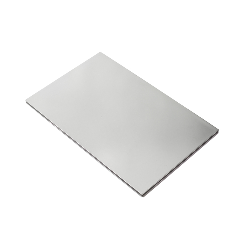 Shining silver metallic color facade cladding ACP panel