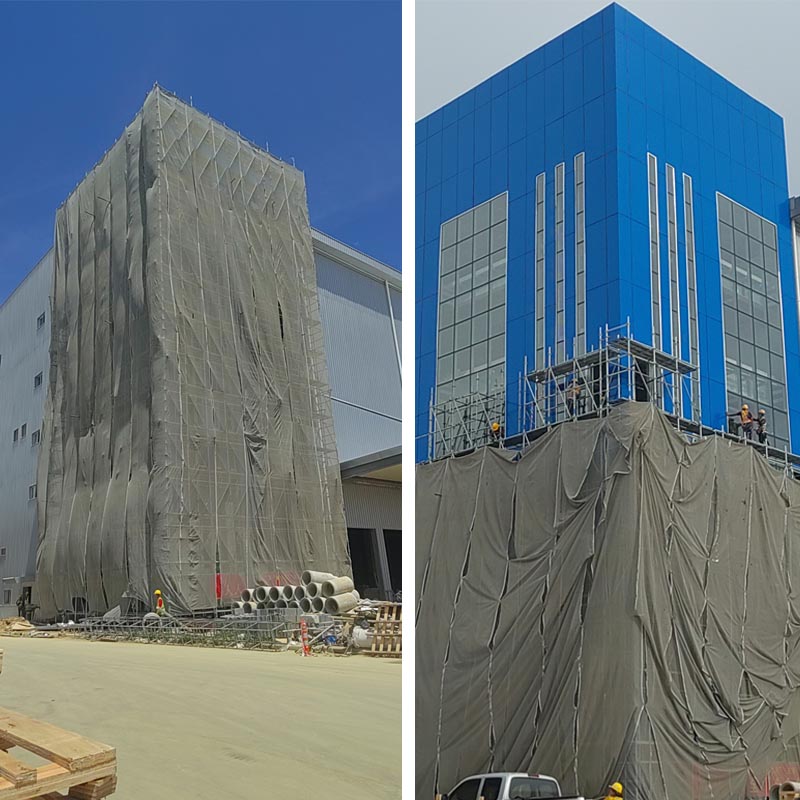 Construction project in Bangkok Thailand | HLC aluminum composite panel ...