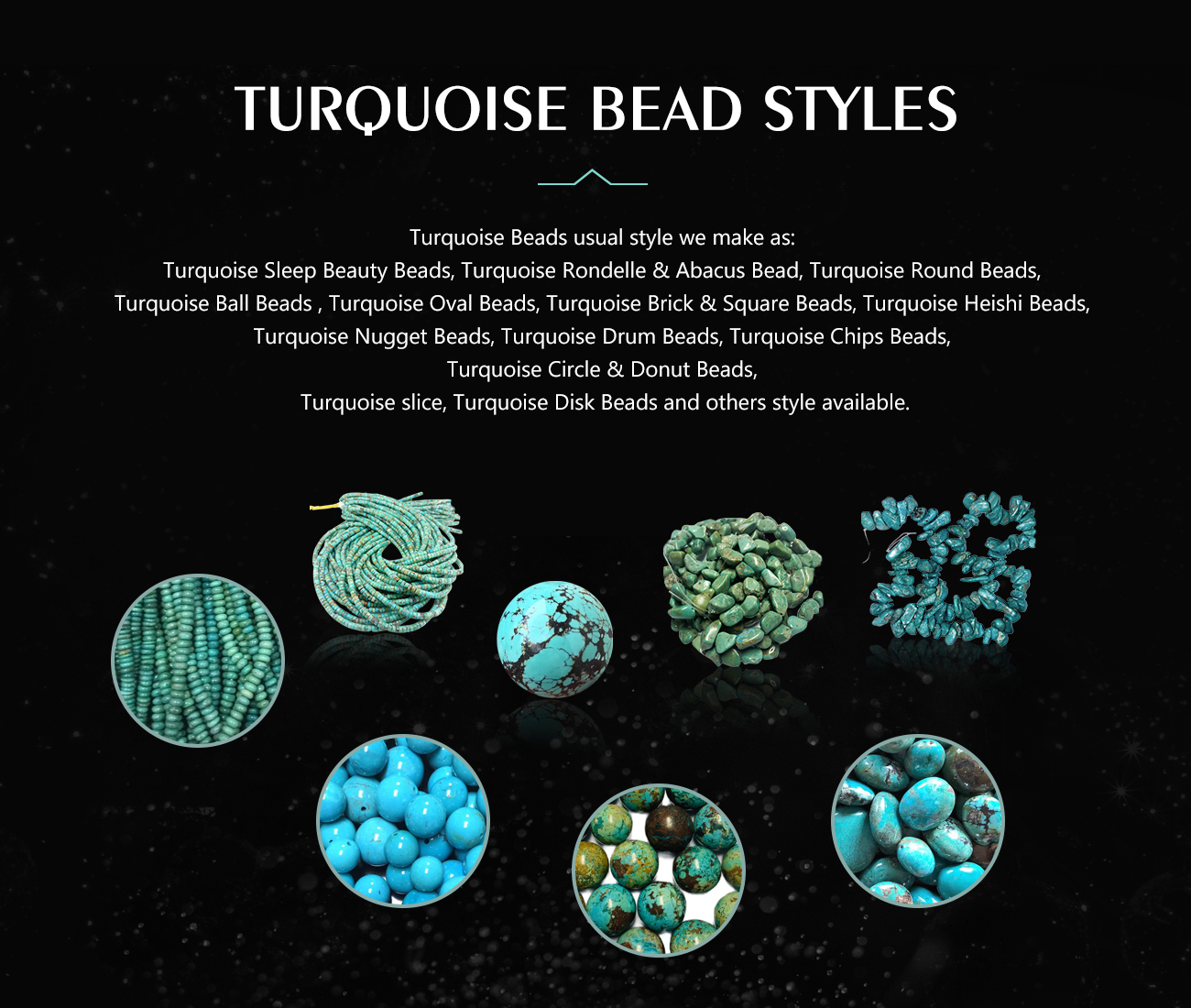 Beautiful Compressed Turquoise Round Beads For Making Jewelry