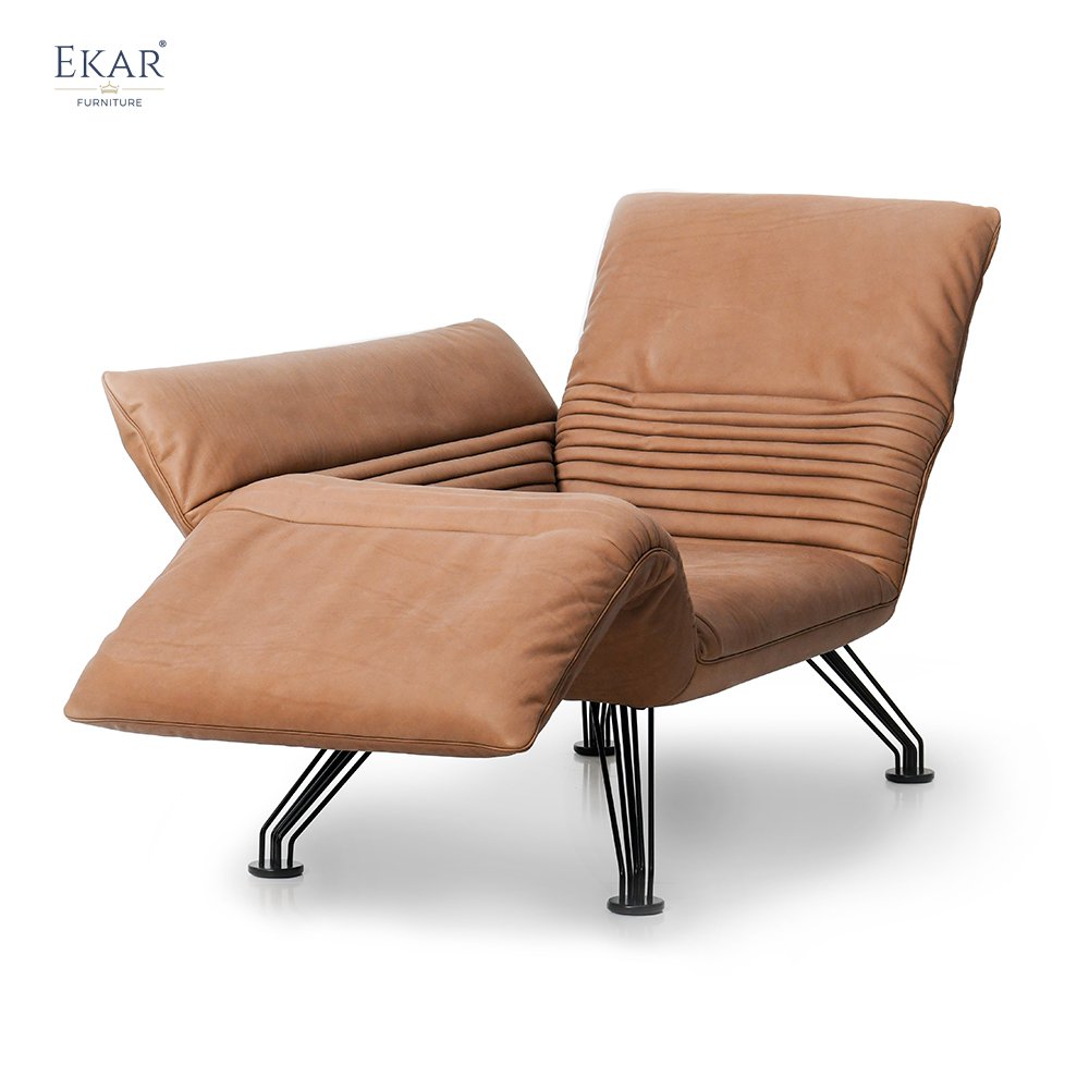 كرسي صالة قابل للاستلقاء بزاوية قابلة للتعديل من Ekar Furniture مع مساند للذراعين Hcc234 ايكار