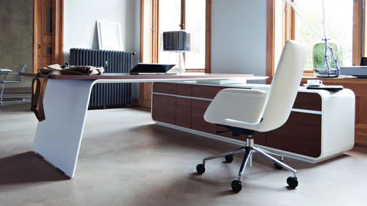 Colan wood veneer executive desk Dover