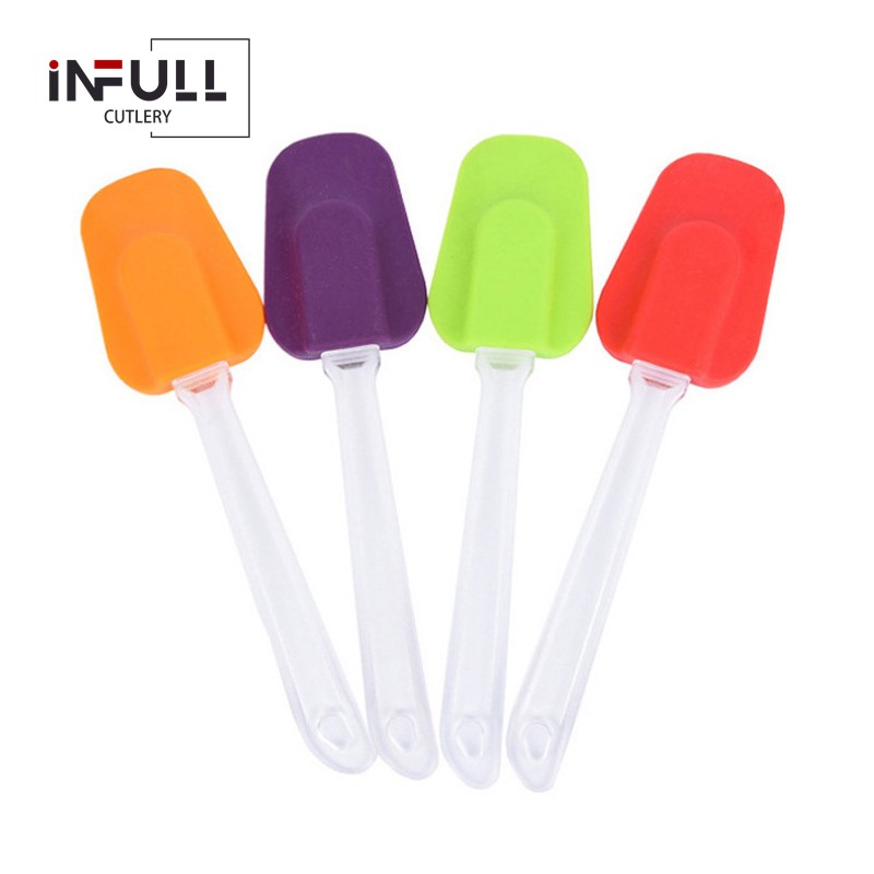 Silicone Kitchen Baking Spatula With Plastic Handle