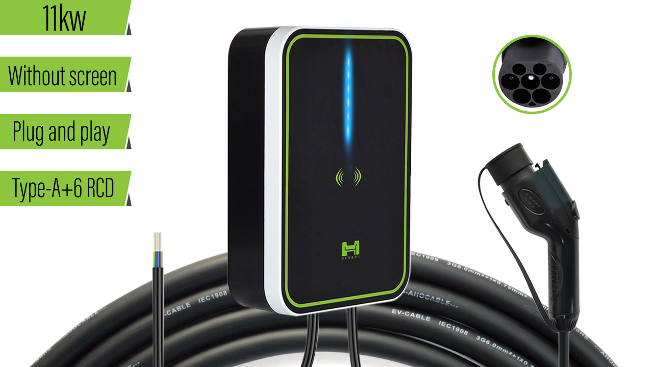 EVSE Wallbox GBT Cable 16A 11KW EV Car Charger 11KW 3 Phase Charging ...