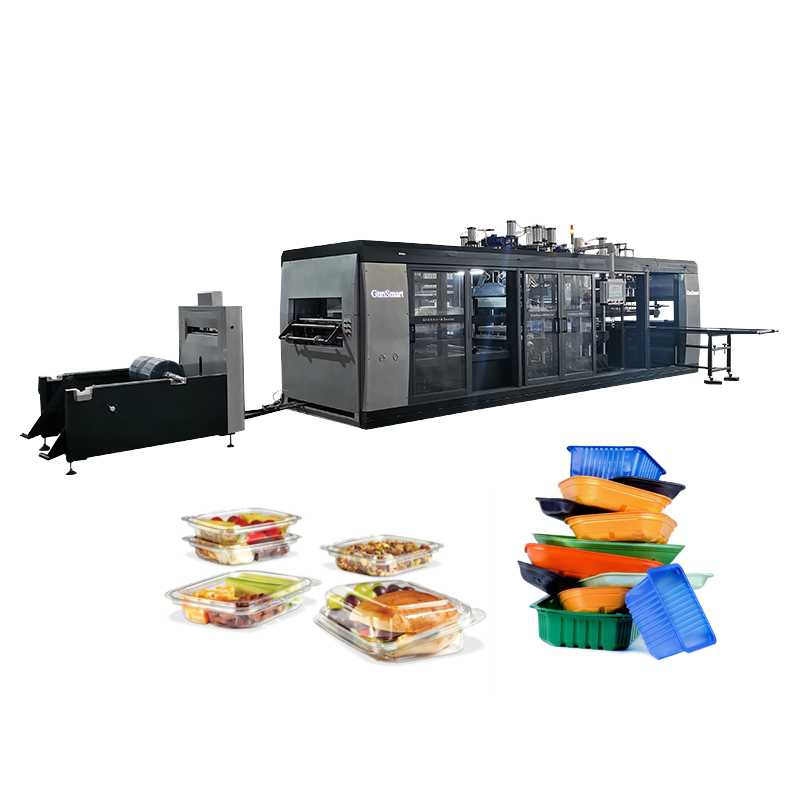 Multi Stations Air Pressure Plastic Biscuit Box Tray Thermoforming ...