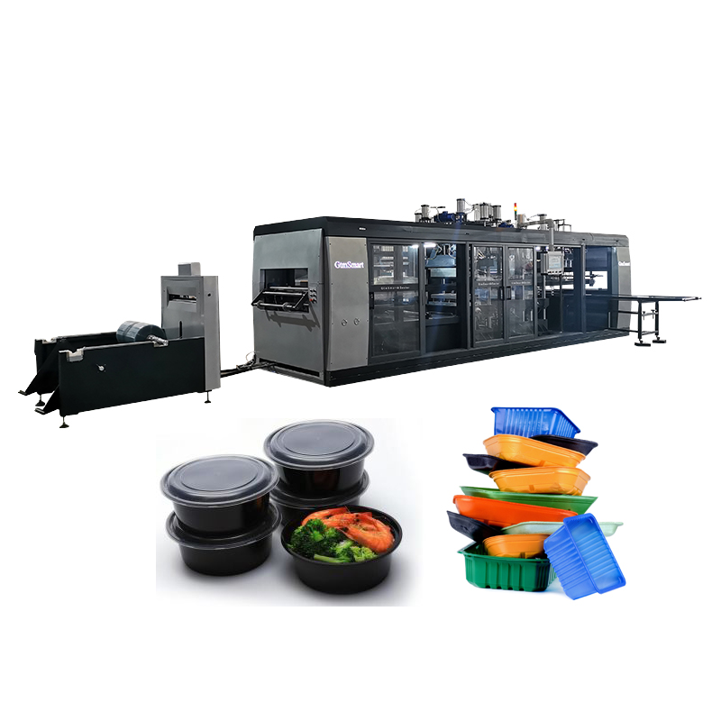 Multi Stations Air Pressure Plastic Biscuit Box Tray Thermoforming ...