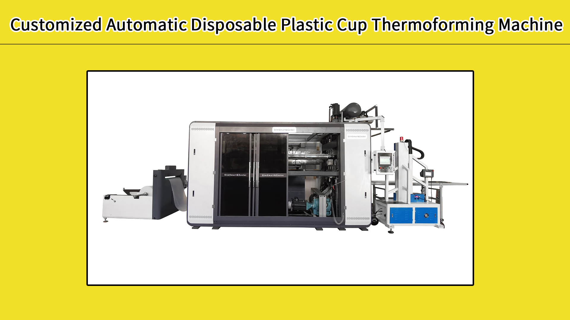 Customized Automatic Disposable Plastic Cup Thermoforming Machine ...