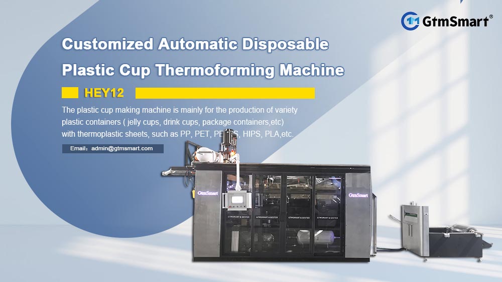 GTMSMART - Disposable Plastic Cup Lid Thermoforming Making Machine Cup ...