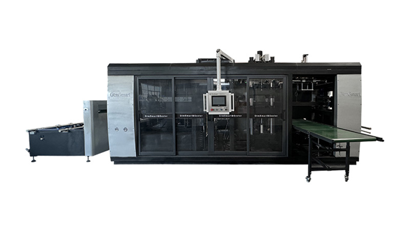 Three Stations Negative Pressure Forming Machine Nursery Tray Making ...