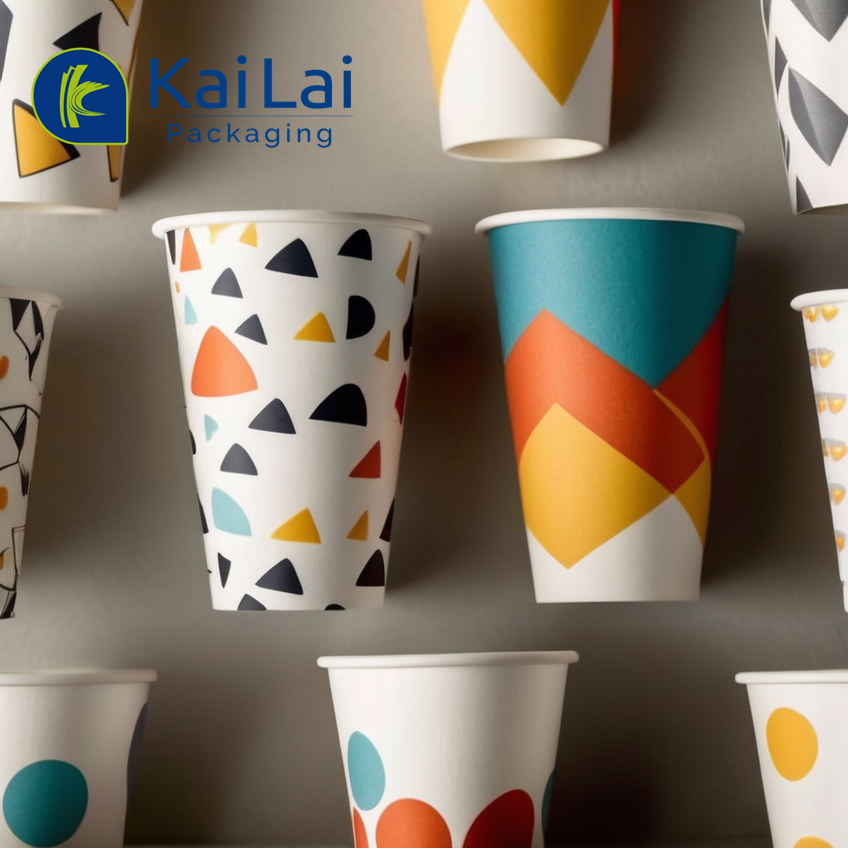 Design Printed biodegradable Single Wall Hemp Paper Coffee Cup 9oz ...