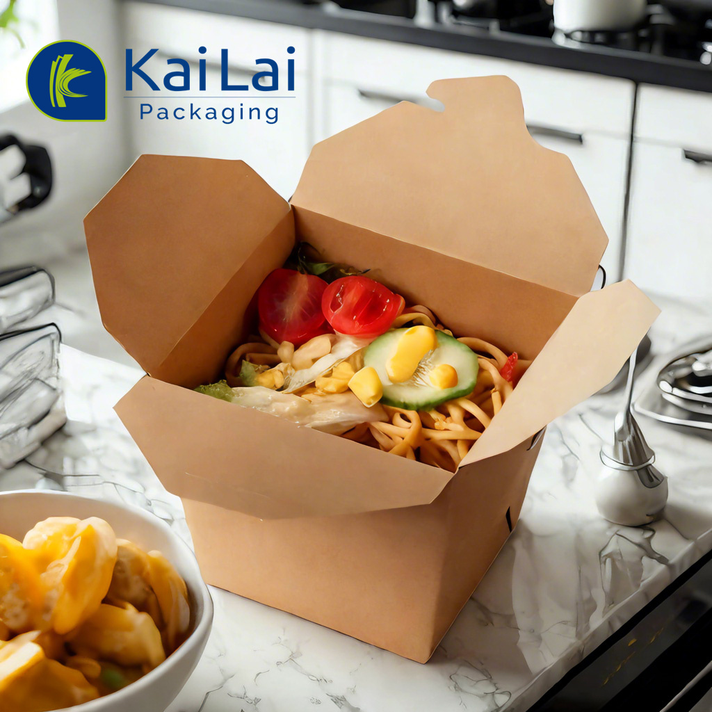 New design round bottom attractive disposable folding paper lunch pasta ...