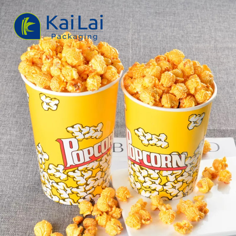 Kailai Packaging 2019 Creative Design Cheap Popcorn Disposable Paper