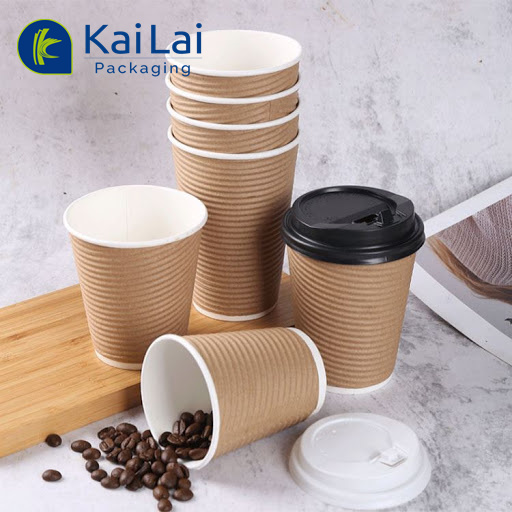 Customized design disposable ripple wall paper coffee cup manufacturers ...
