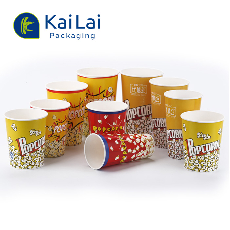 Customized Logo 1 Gallon Popcorn Paper Bucket Suppliers Manufacturers