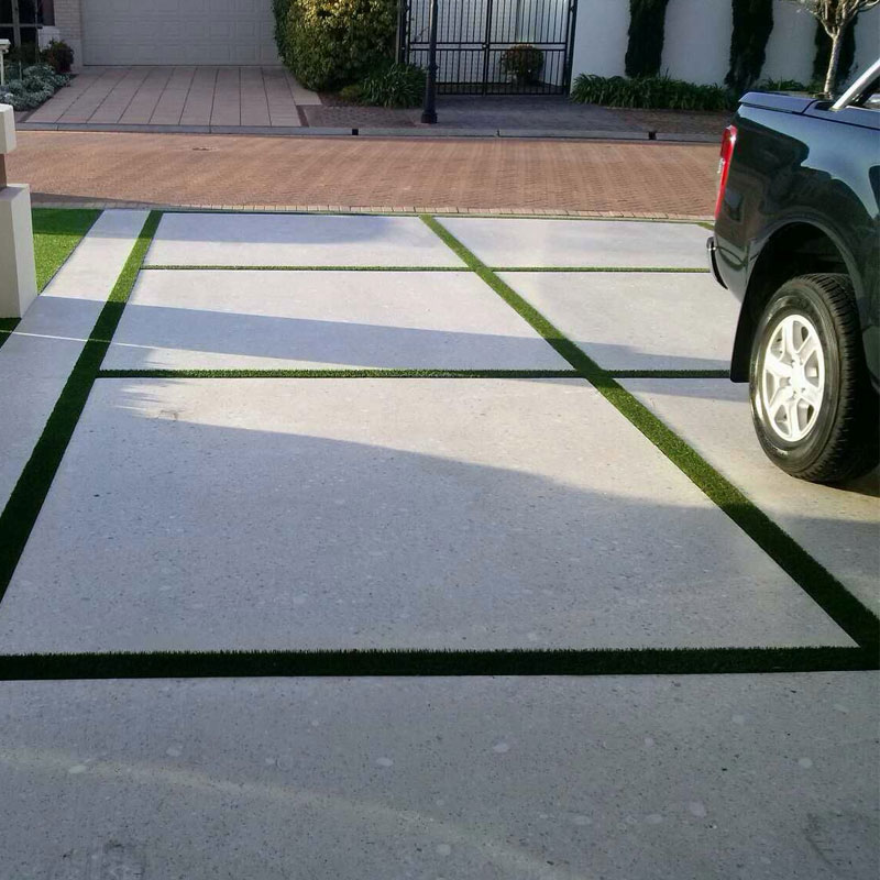 How To Install Concrete Driveway With Artificial Grass