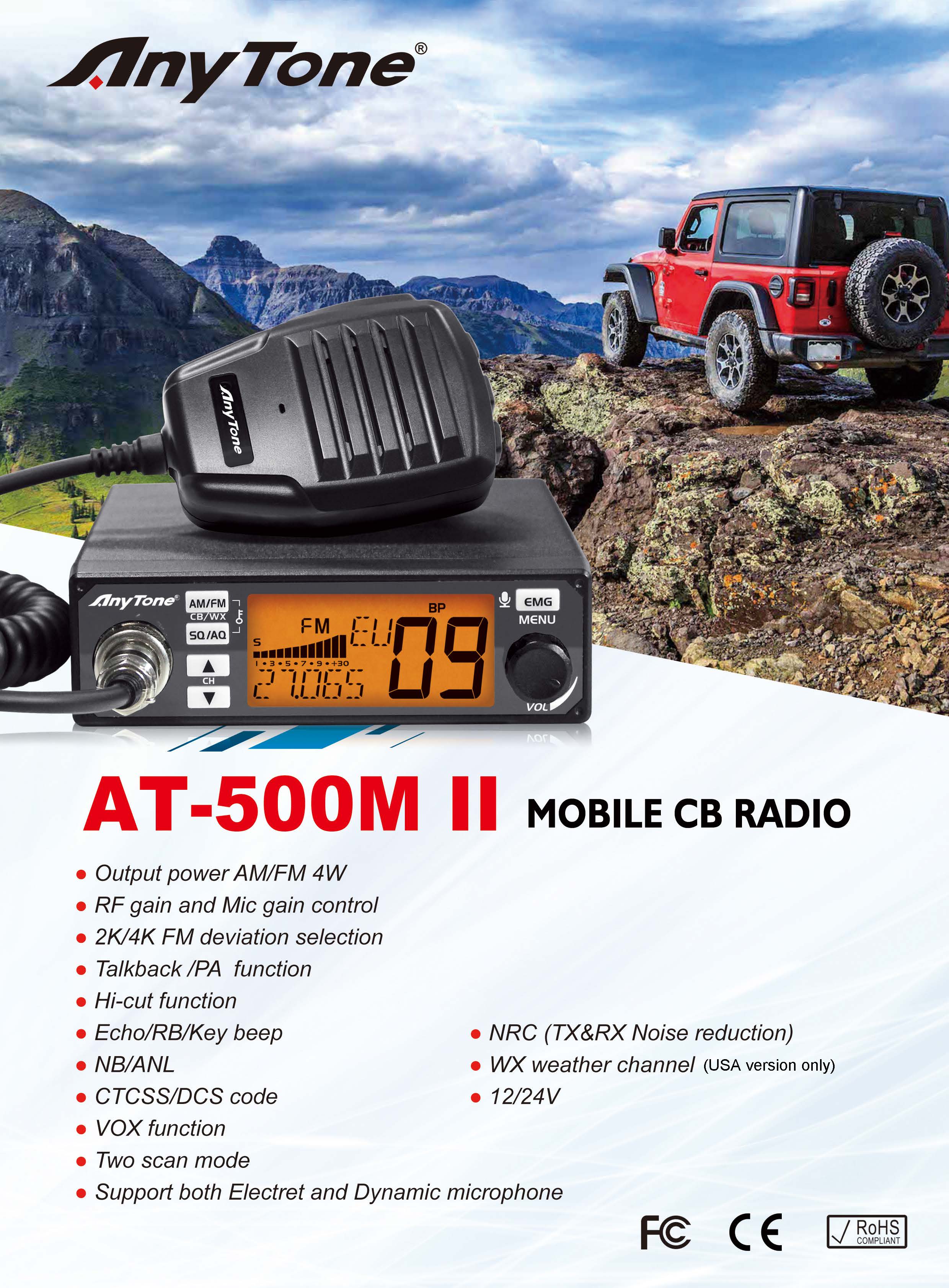 Best CB Radio: Anytone AT-500MII