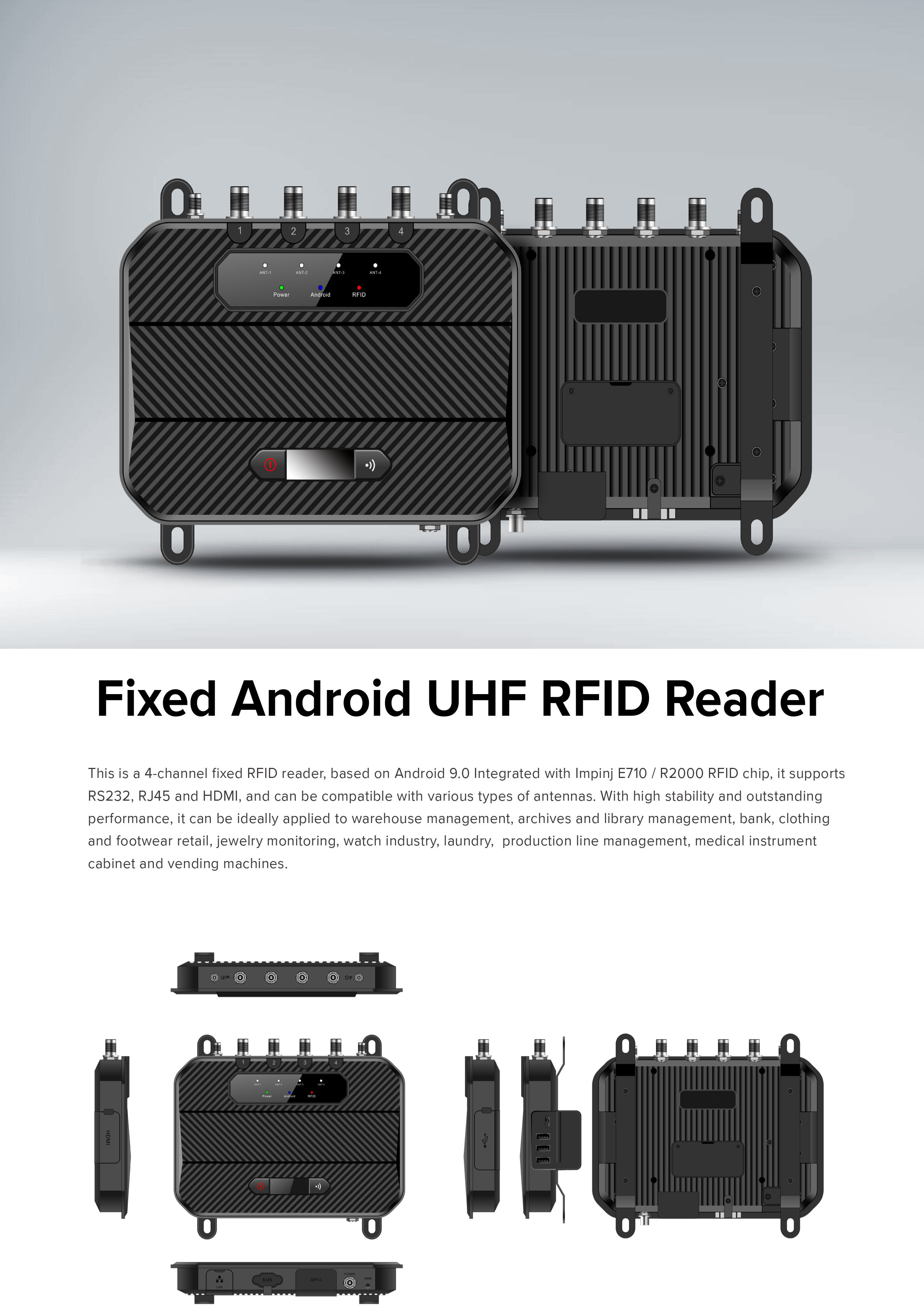 URA4 Fixed RFID Reader (Android 9)