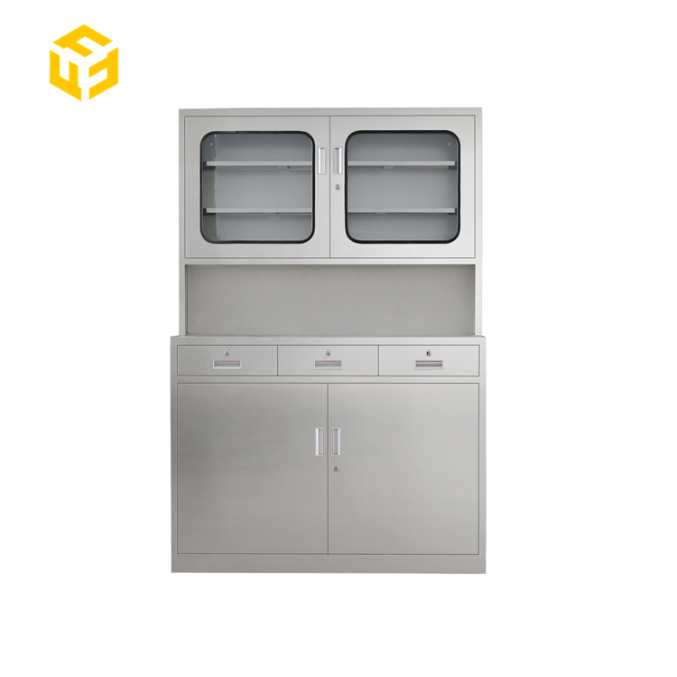 Stainless Steel Cabinet Metal Document Cupboard for Hospital Commercial ...