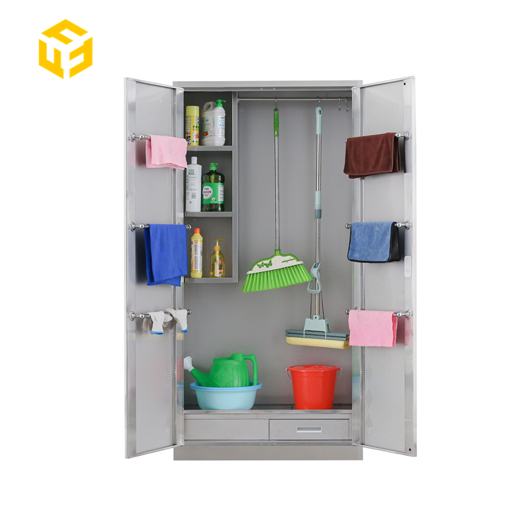 Stainless Steel Cleaning Cabinet Metal Document Cupboard for Hospital ...
