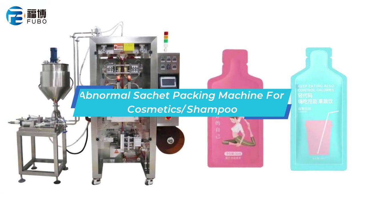 Abnormal Pouch Packaging Machine For Cosmetic/Shampoo | FUBO