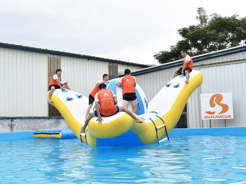 Customized Lake With Inflatables Water Obstacle - Triple Teeter | Bouncia