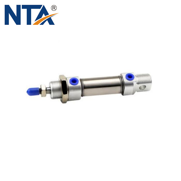 Mini cilindro neumático redondo de acero inoxidable NTA MI para sistemas automáticos