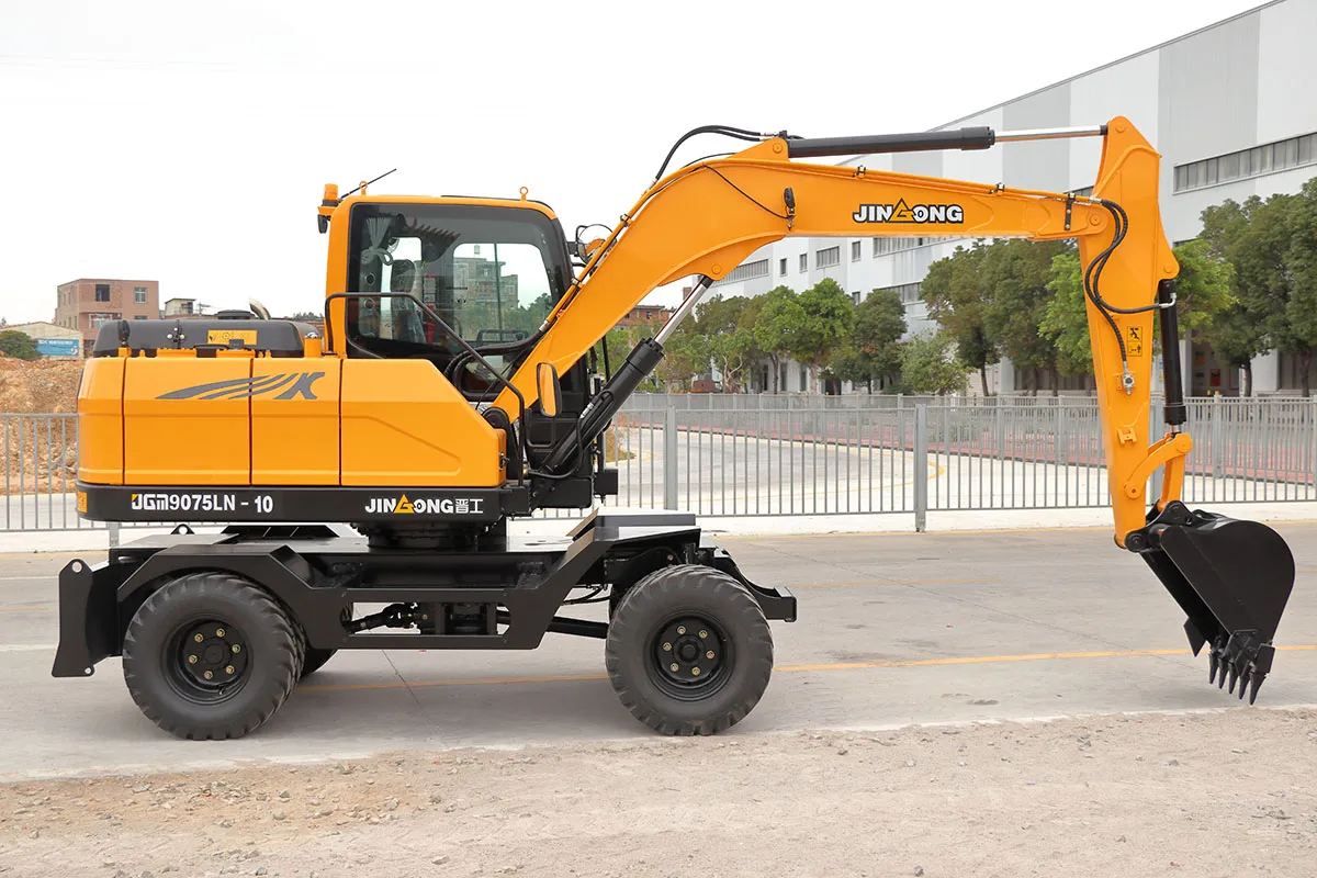 Industrial Wheel Excavator Electric Control Wheel Digger JinGong ...