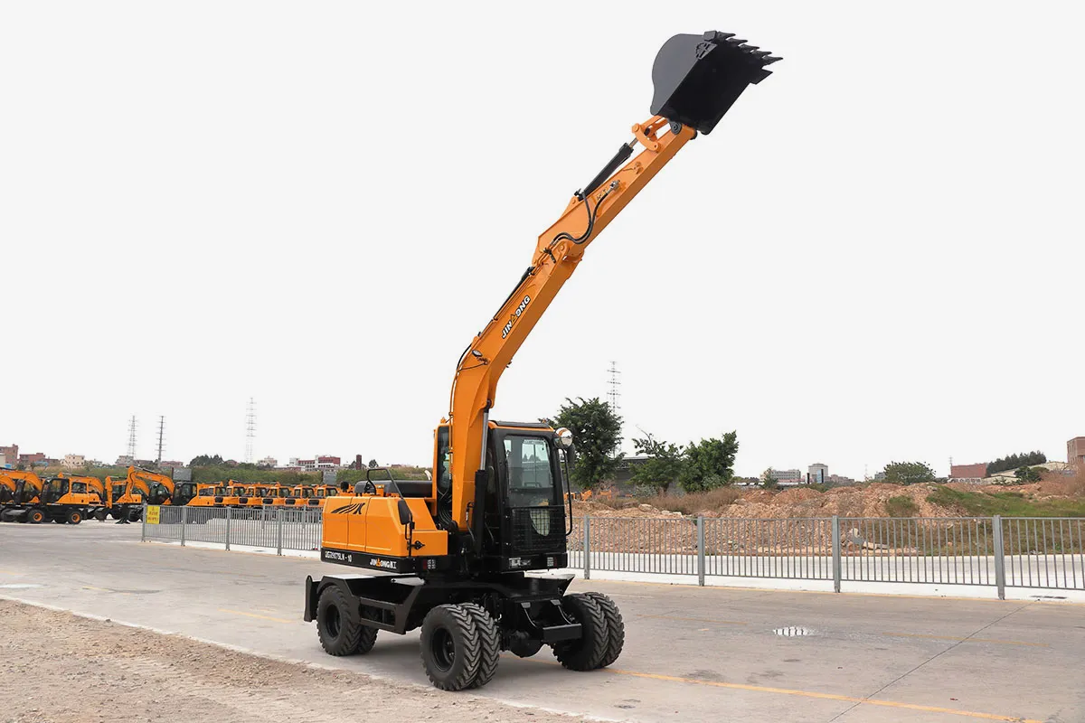 Industrial Wheel Excavator Electric Control Wheel Digger JinGong ...