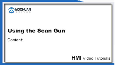 Using the Scan Gun | MOCHUAN