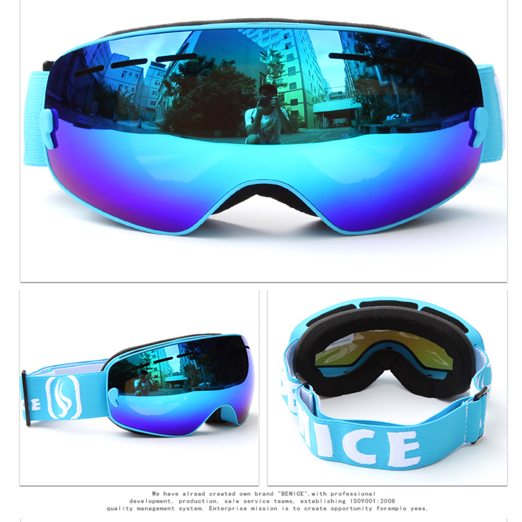 High-Quality Spherical Ski Goggles with Anti-Fog Double Lenses ...
